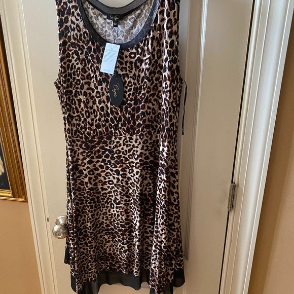 Cupio | Dresses | Womens Leopard Print Xl Size Brand New | Poshmark